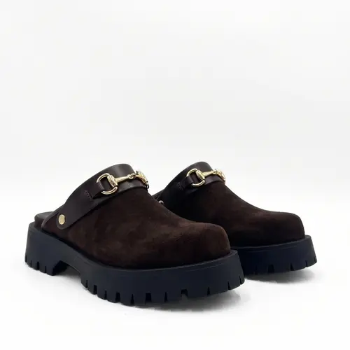 AMIE RAFA Davos Horsebit Platform Clogs