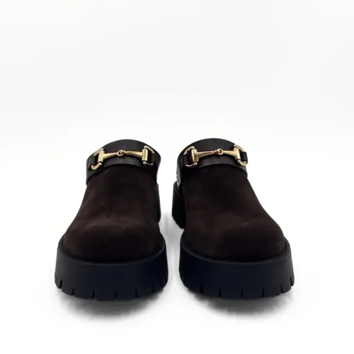 AMIE RAFA Davos Horsebit Platform Clogs