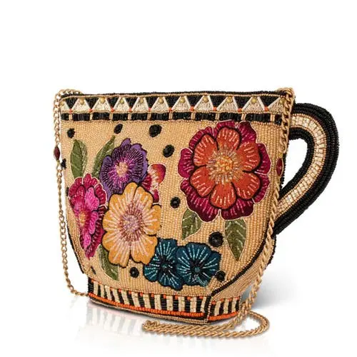 MARY FRANCES ACCESSORIES Tea Party Crossbody Handbag