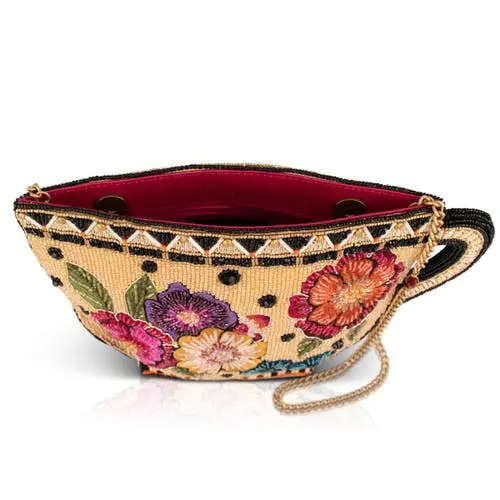 MARY FRANCES ACCESSORIES Tea Party Crossbody Handbag