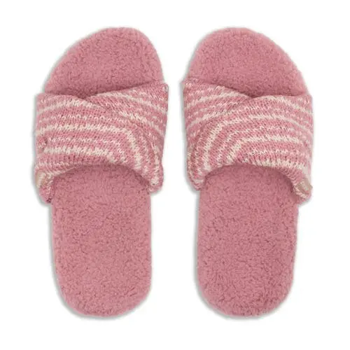 FEELGOODZ Women’s Knit Strap House Slipper - Lychee