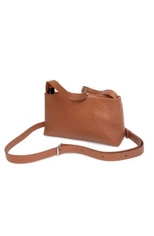 JURGI Pebbled Leather Multi-way Kaita Bag - Cognac