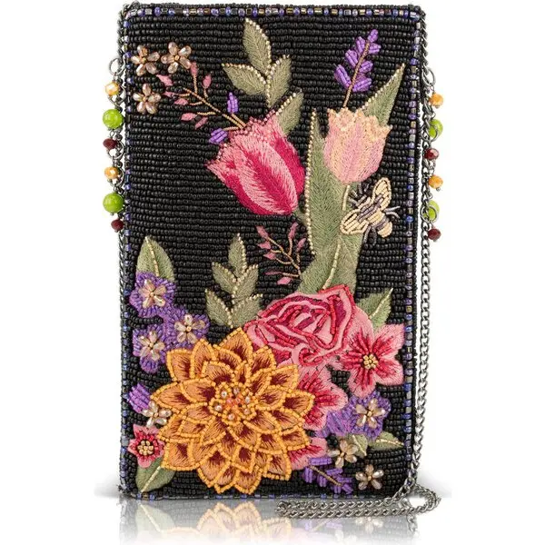 MARY FRANCES ACCESSORIES Buzz & Bloom Crossbody Phone Bag
