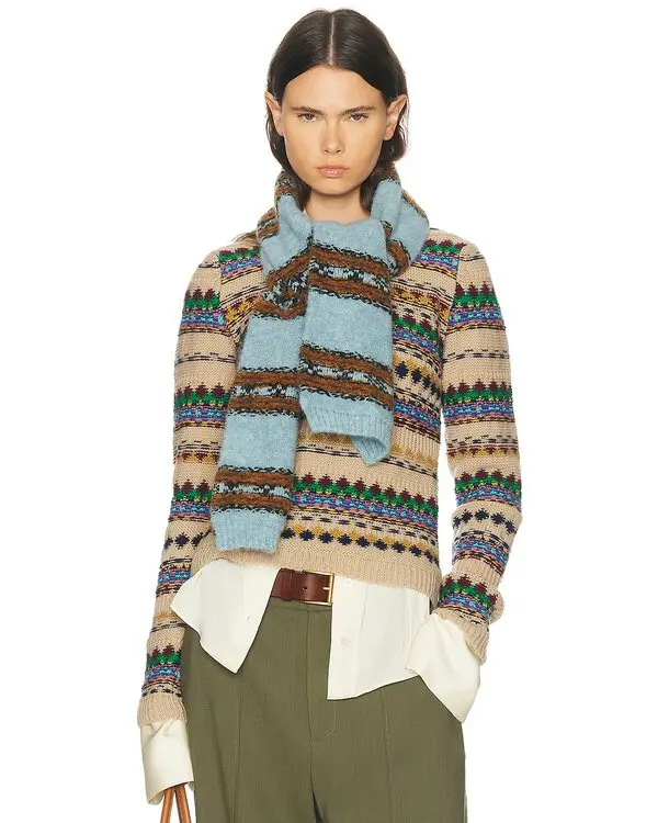 Dries Van Noten Team Scarf - Light Blue