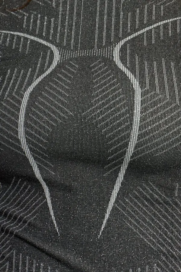 Off-White Lurex-knit Top