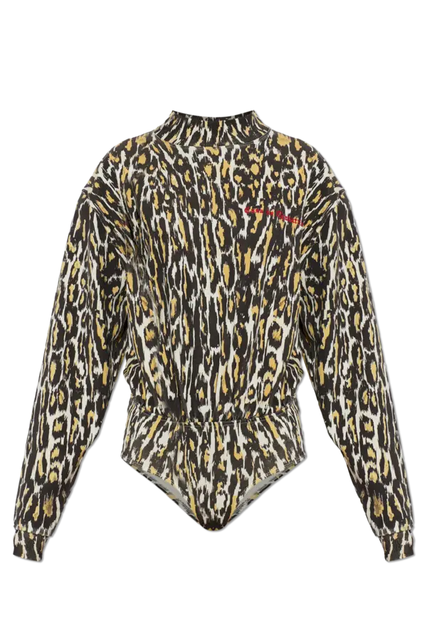WILLY CHAVARRIA Patterned Long-sleeved Bodysuit