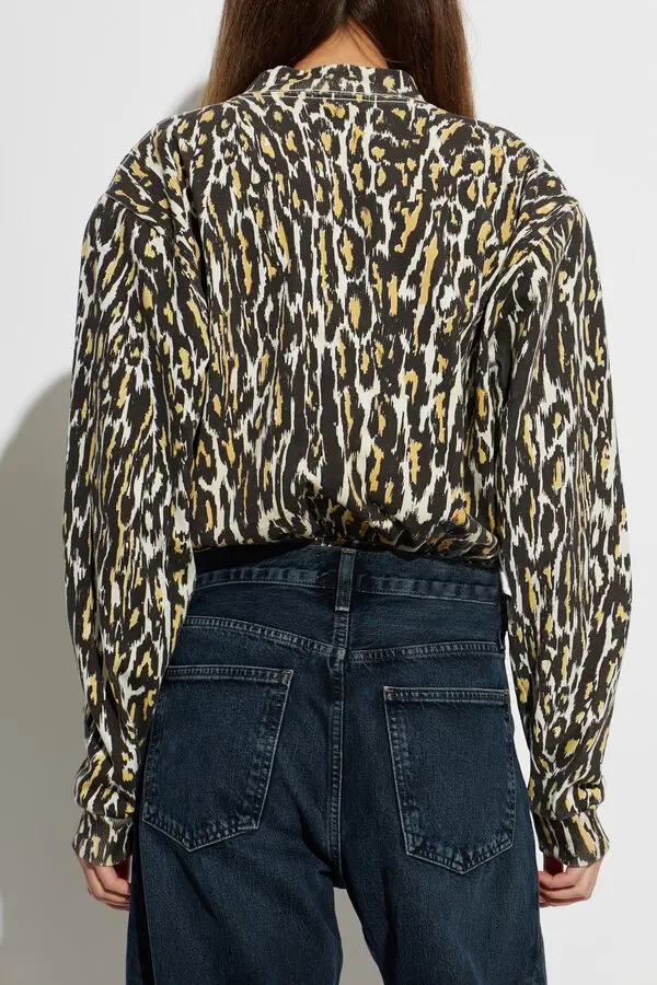 WILLY CHAVARRIA Patterned Long-sleeved Bodysuit