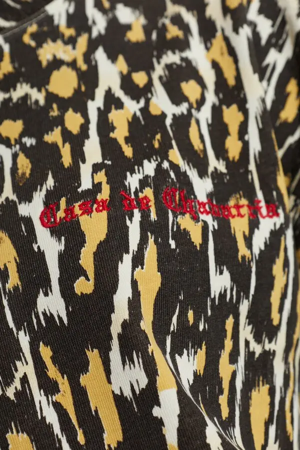 WILLY CHAVARRIA Patterned Long-sleeved Bodysuit
