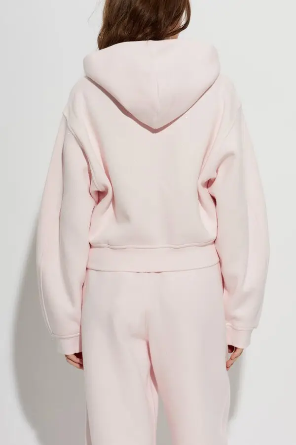 Alexander Wang Zip-up Hoodie With Shimmering Sequins