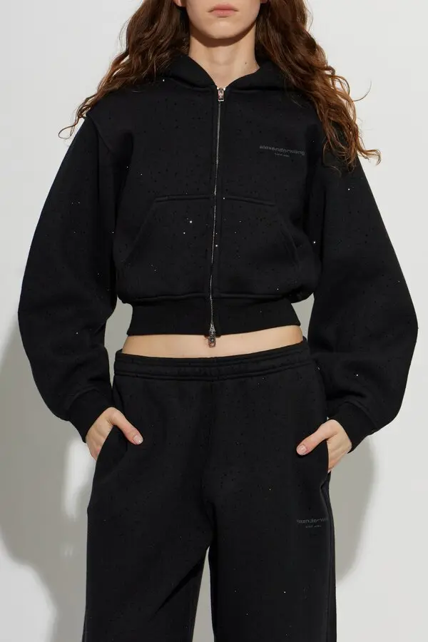 Alexander Wang Sequin Zip-up Hoodie