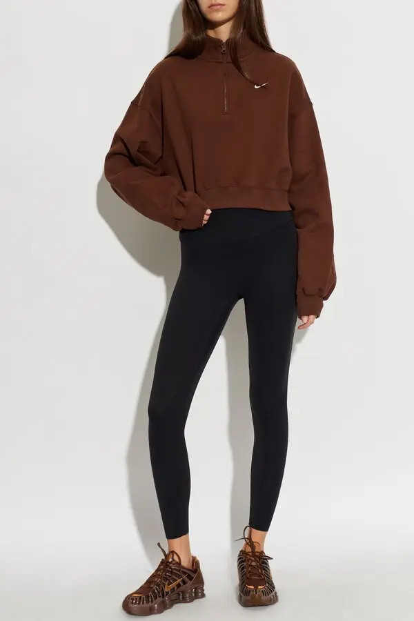 Nike Cropped Sweatshirt From The ‘studio Fleece’ Collection