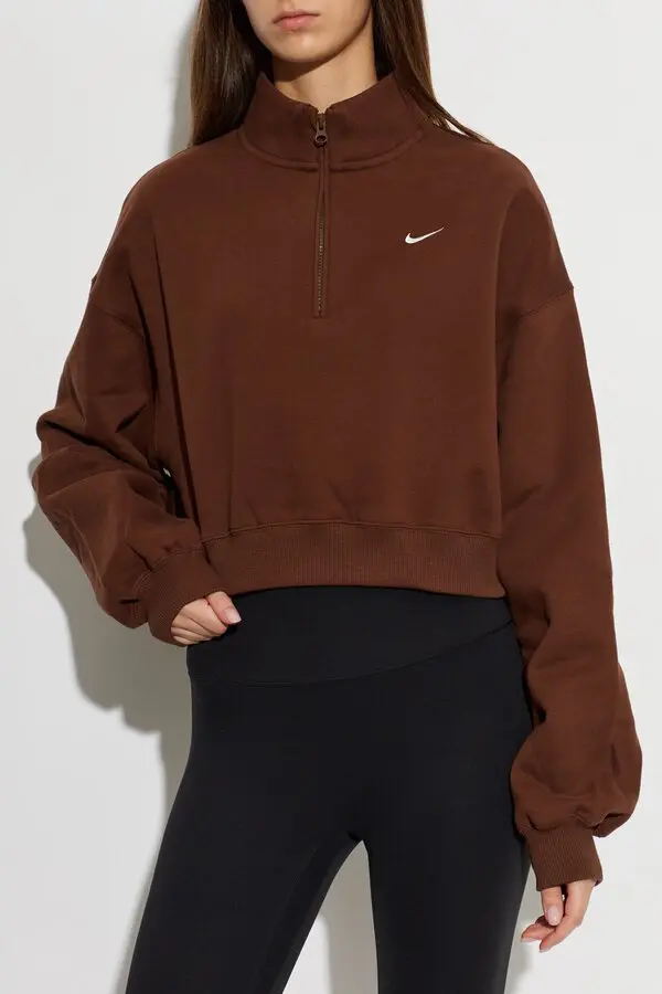 Nike Cropped Sweatshirt From The ‘studio Fleece’ Collection