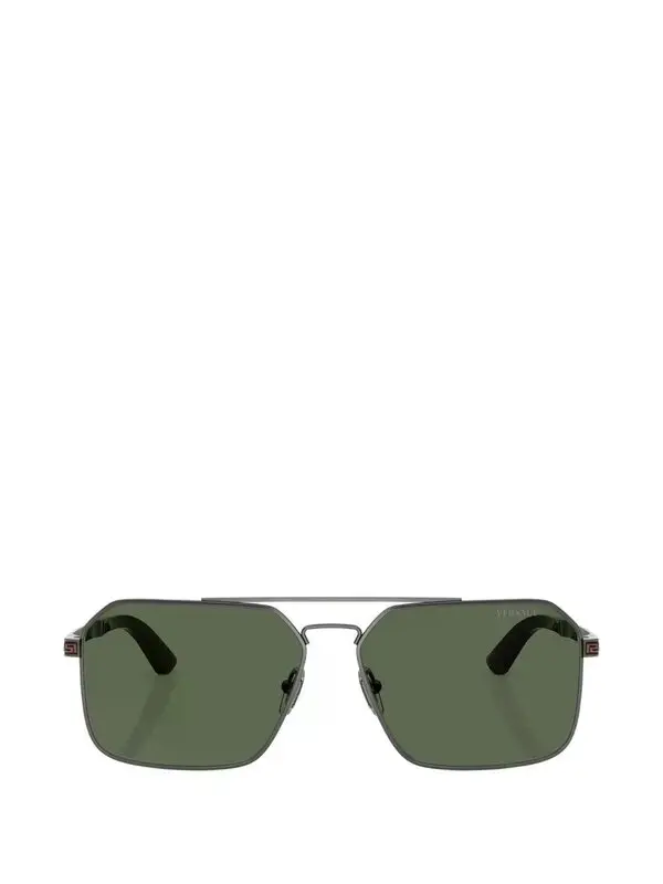 Versace Geometric-frame Sunglasses - Silver