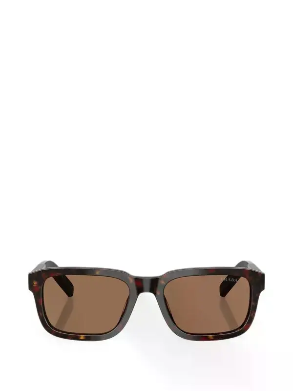 Prada Tortoiseshell-effect Square-frame Sunglasses