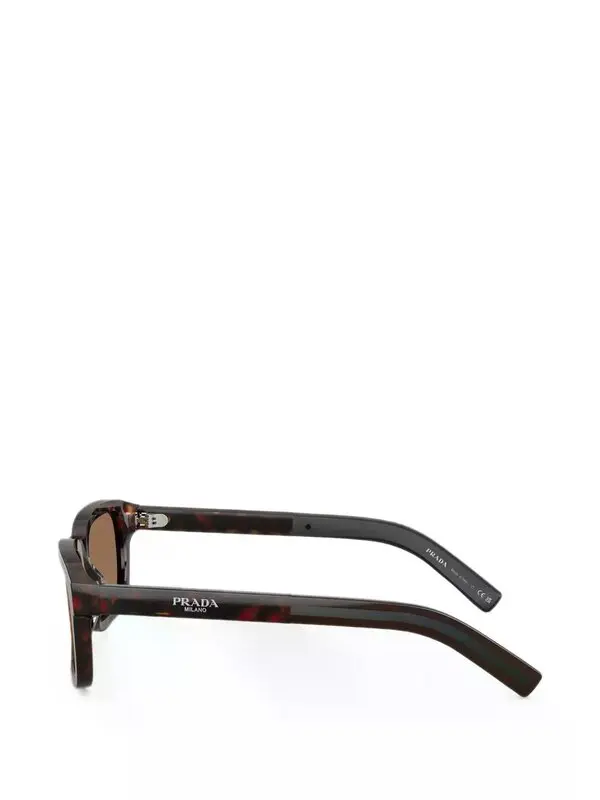 Prada Tortoiseshell-effect Square-frame Sunglasses