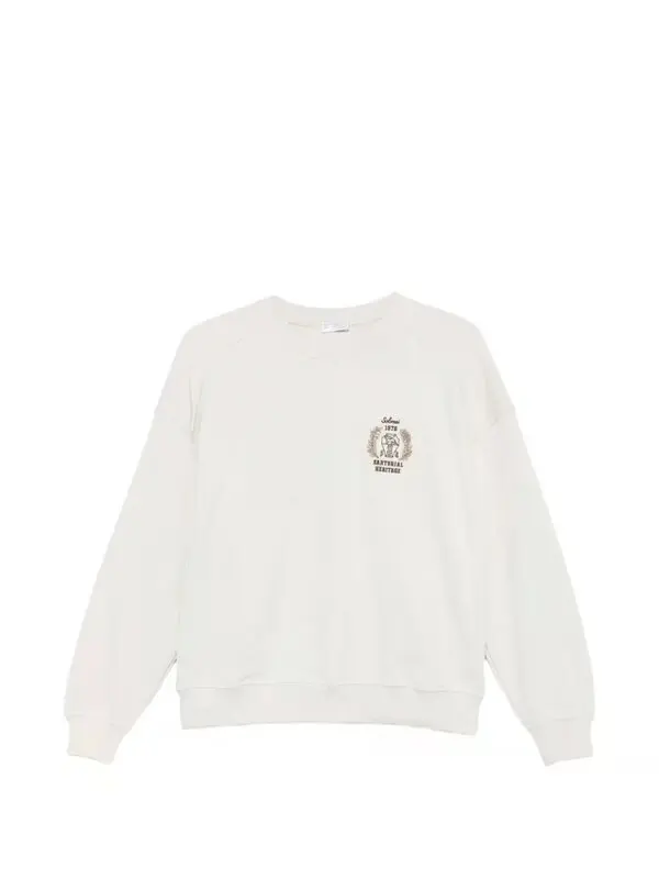 Brunello Cucinelli Sartorial Heritage Embroidered Sweater - Neutrals