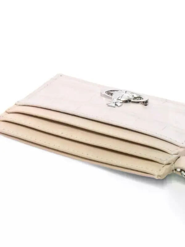 VIVIENNE WESTWOOD Orb Crocodile-embossed Card Case