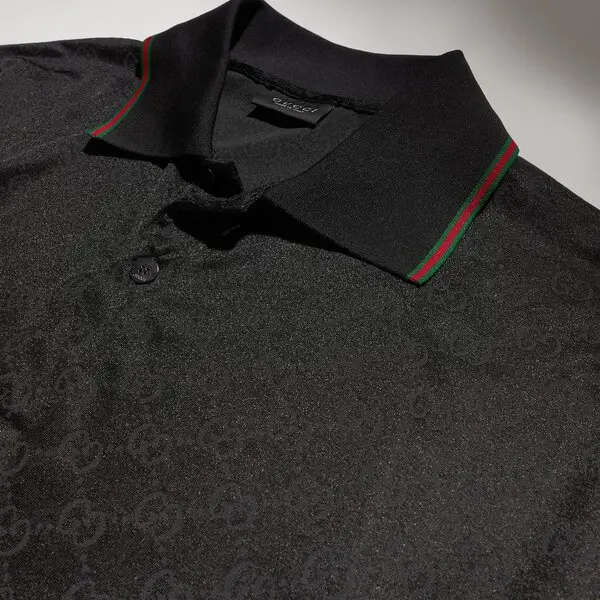 Gucci Gg Jacquard Polo Shirt