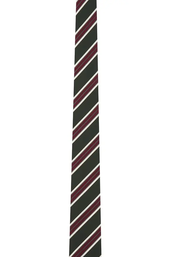 Dries Van Noten Printed Tie In Green - Bottle