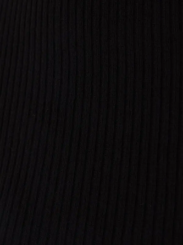 Rick Owens Ribbed Knit Top - Black