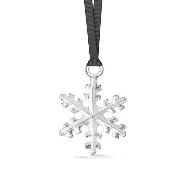 DOWER & HALL Snowflake Christmas Decoration Pewter