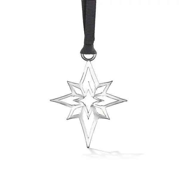 DOWER & HALL Guiding Star Christmas Decoration Pewter