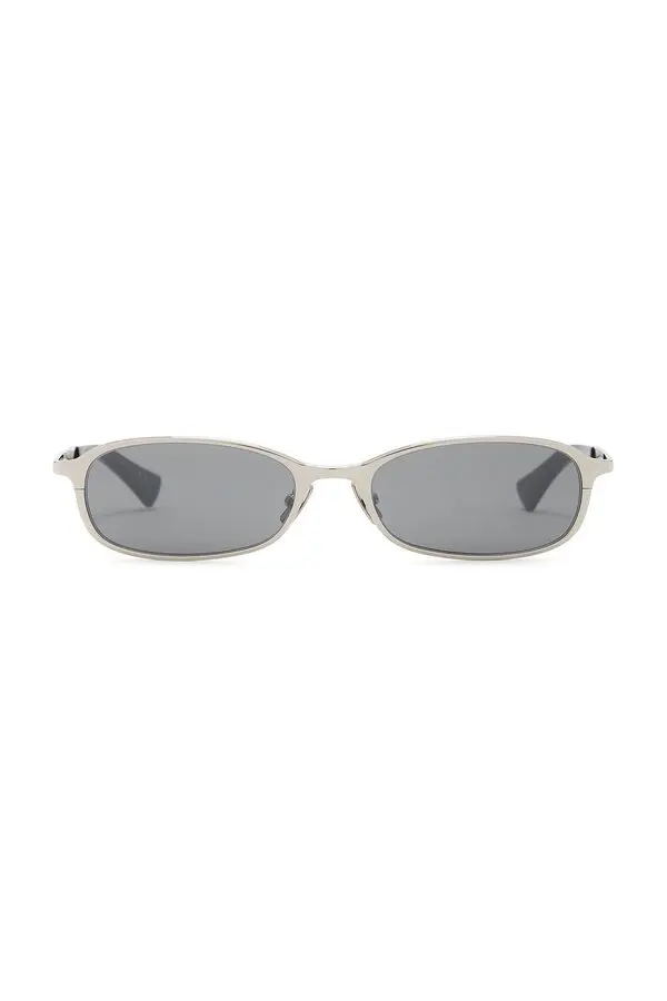Saint Laurent Sl Mia Sunglasses In Metallic - Silver
