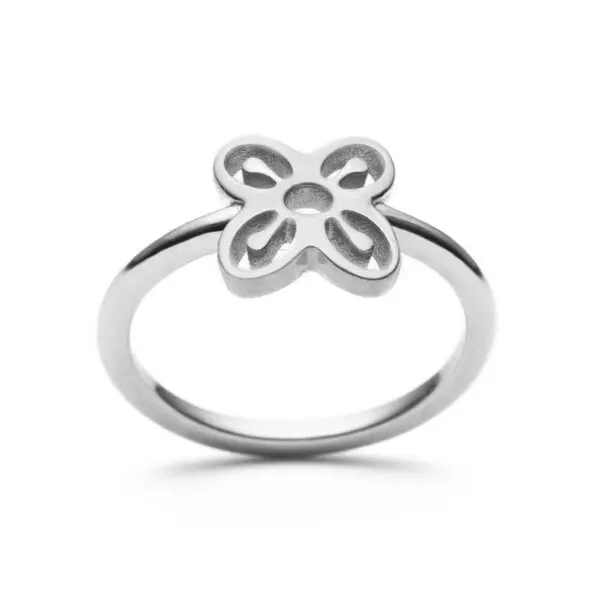 WITH LOVE DARLING Bese Saka Ring - Silver