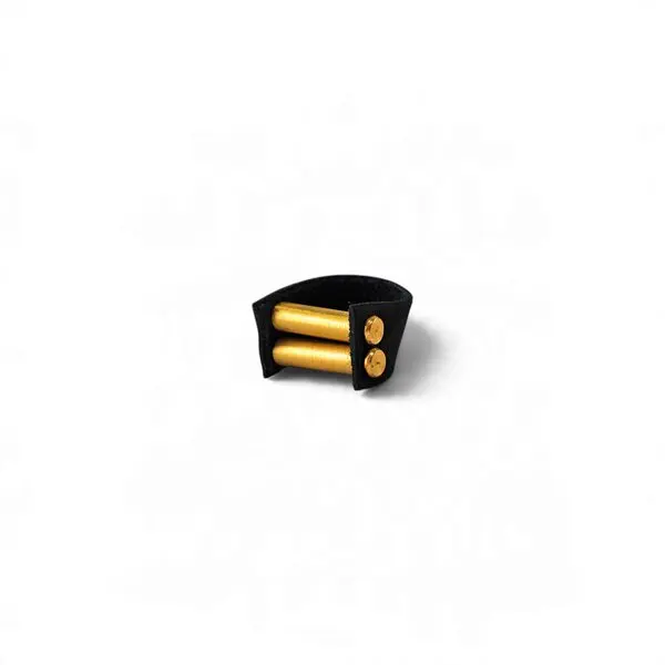 SVETLANA VUKOV Twin Tube Ring - Black