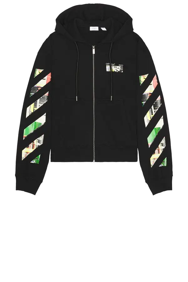 Off-White Industrial Arrow Regular Zip Hoodie