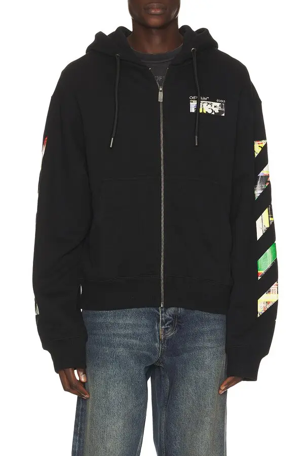 Off-White Industrial Arrow Regular Zip Hoodie