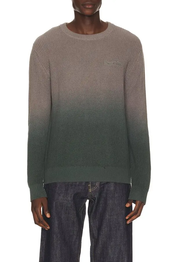 MUSEUM OF PEACE & QUIET Wordmark Knit Sweater In Green - Pine