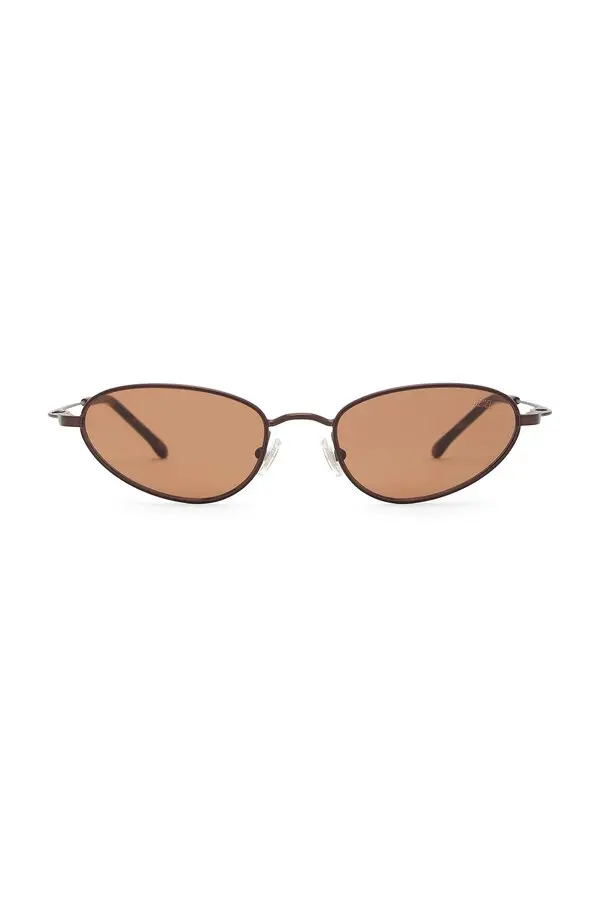 DIESEL® Oval Sunglasses In Black - Brown