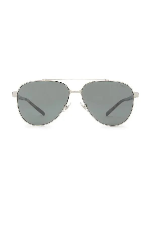 DIESEL® Aviator Sunglasses In Metallic