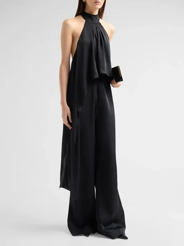 Ramy Brook Clarice Ruffled Halterneck Jumpsuit