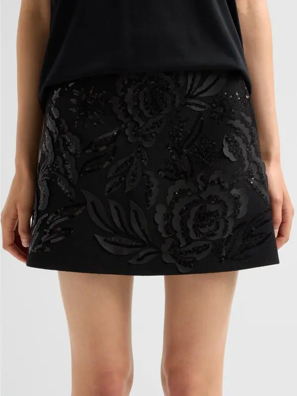 Ramy Brook Mellie Embellished A-line Mini Skirt