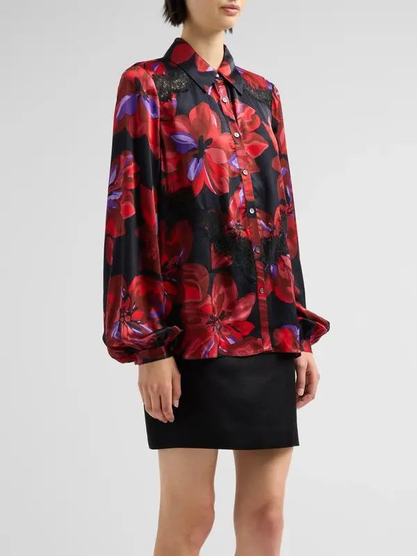 Ramy Brook Franki Floral Oversized Blouse