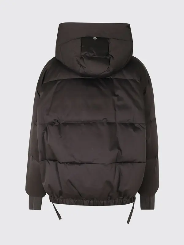 DUNO Hooded Quilted Water-repellent Down Jacket - Brown
