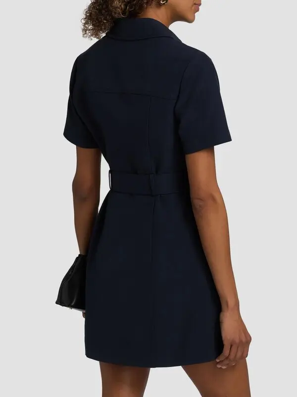TOCCIN Lydia Short-sleeve Snap Shirtdress