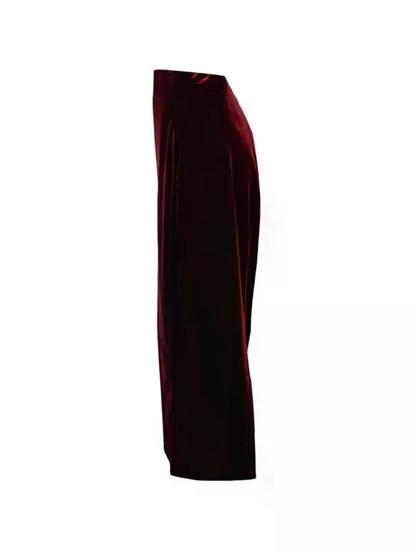 Alberta Ferretti High-waisted Velvet Maxi Skirt