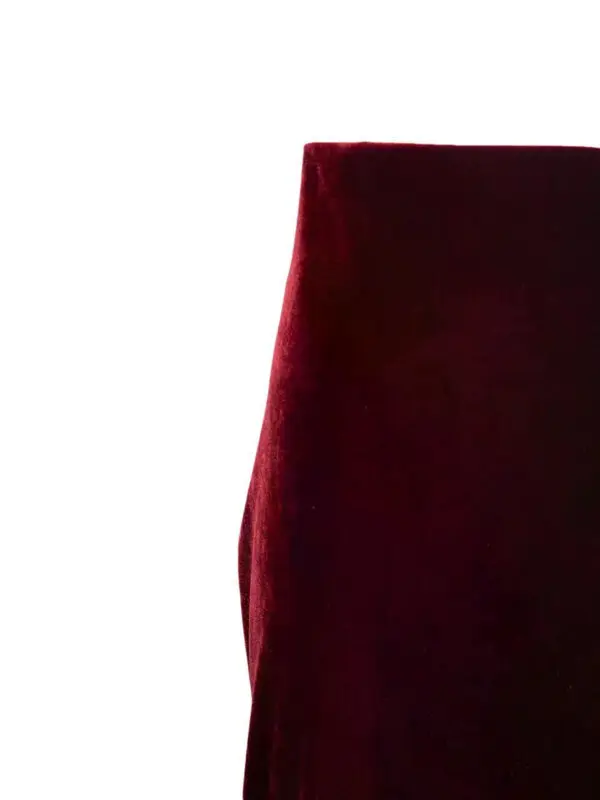 Alberta Ferretti High-waisted Velvet Maxi Skirt