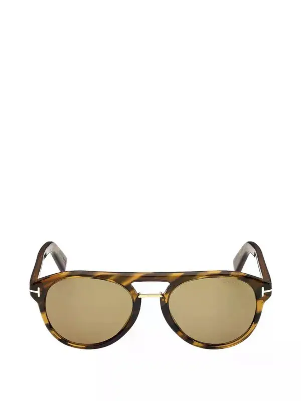 TOM FORD Icon Round-frame Sunglasses - Brown
