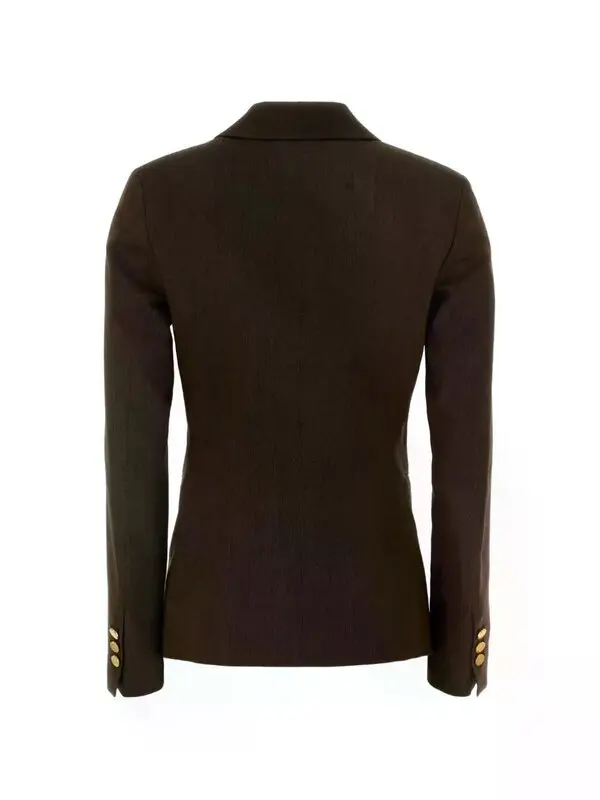 Alberta Ferretti Twill Single-breasted Blazer