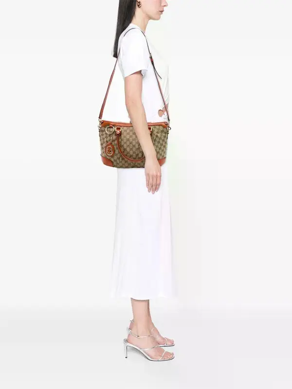 Gucci 2016-2026 Gg Canvas Sukey Satchel - Neutrals