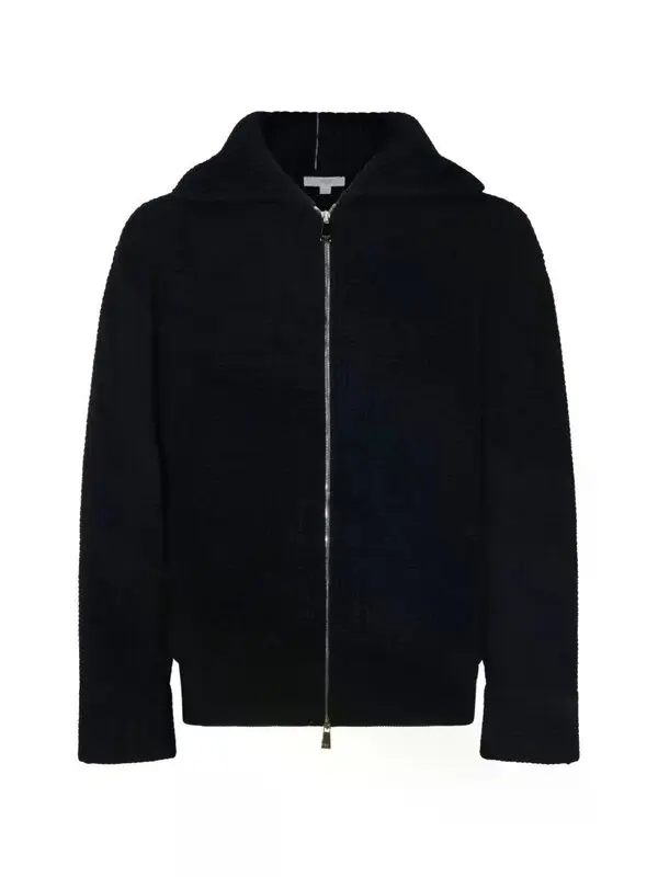 Malo Waffle-knit Zip-up Cardigan