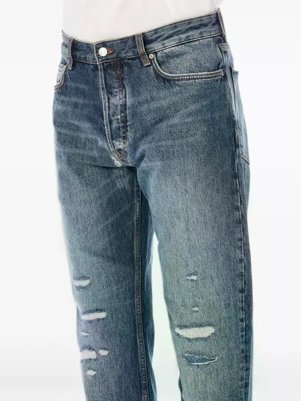 Emporio Armani Distressed Faded Jeans