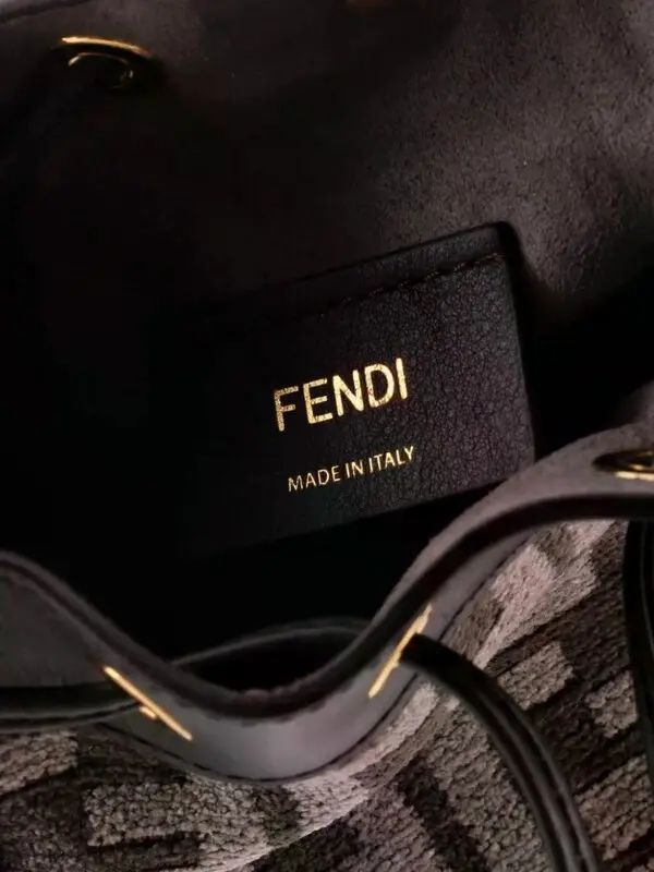 Fendi Mon Tresor Zucca Tapestry Mini Bucket Bag