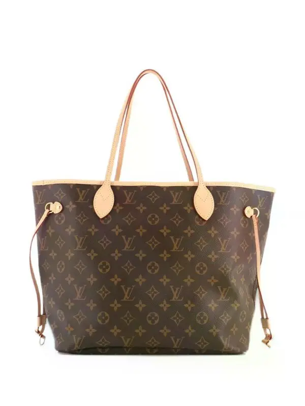 LOUIS VUITTON Neverfull Nm Monogram Canvas Mm Tote Bag - Brown