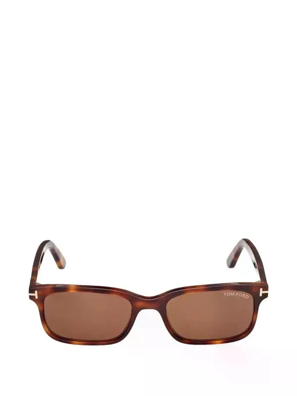 TOM FORD Rectangle-frame Sunglasses - Brown