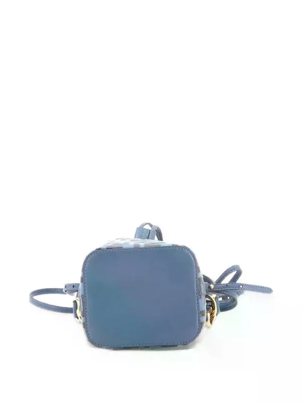 Fendi Mon Tresor Zucca Embossed Leather Mini Bucket Bag